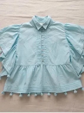 Tracy Reese | Tops | Hope For Flowers Tracy Reese Xl Light Blue Organic ...